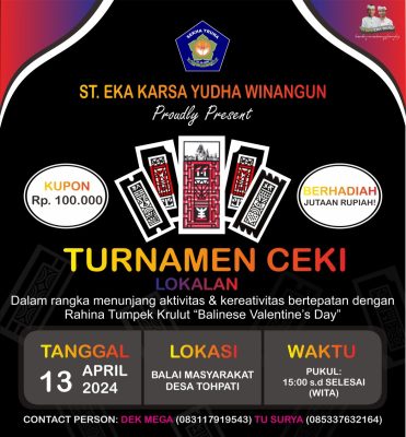 Wujud Kreativitas, ST. Eka Karsa Yudha Winangun Desa Tohpati Gelar ...